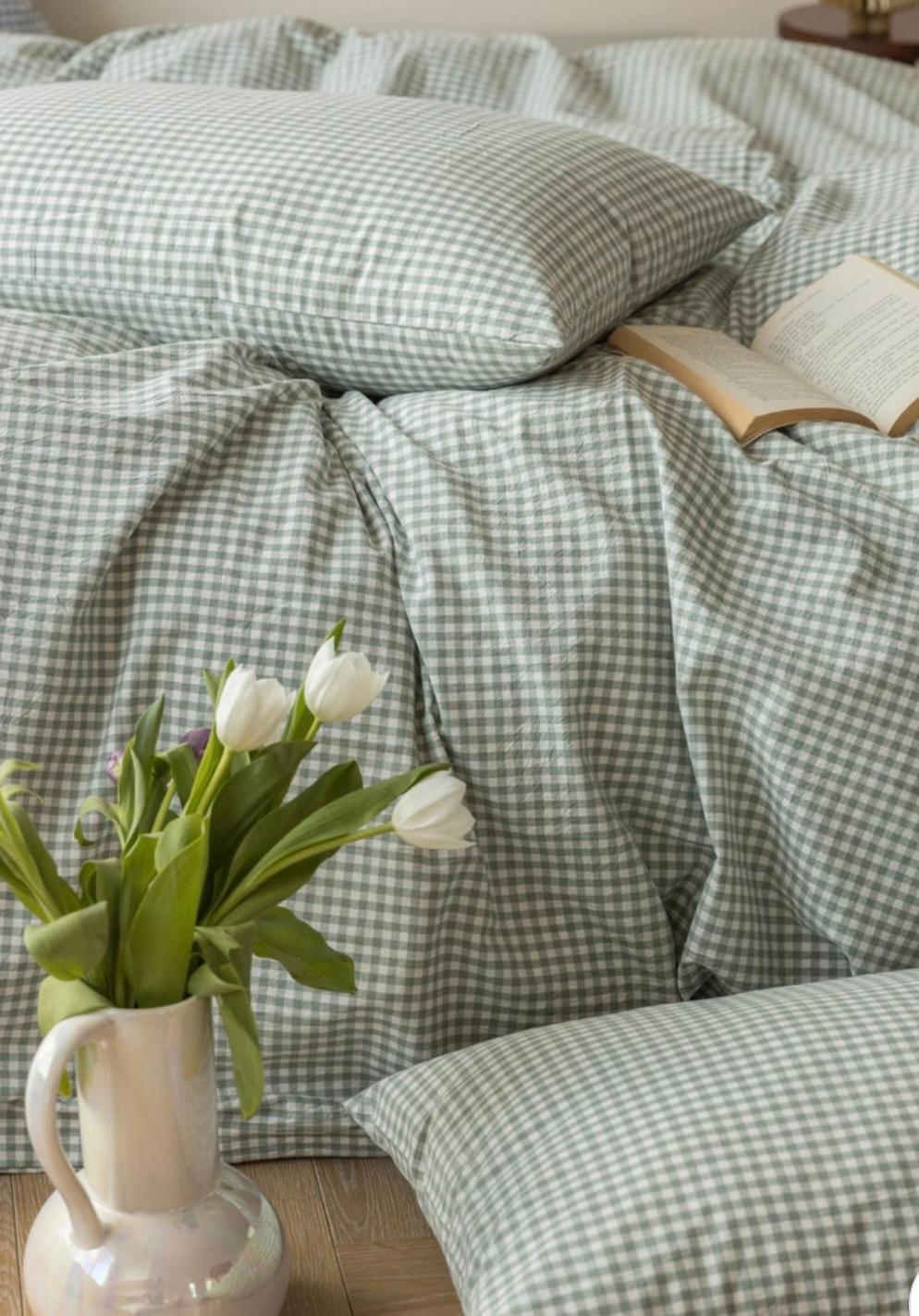 Gingham Bedding Set / Blue | Best Stylish Bedding | Ever Lasting