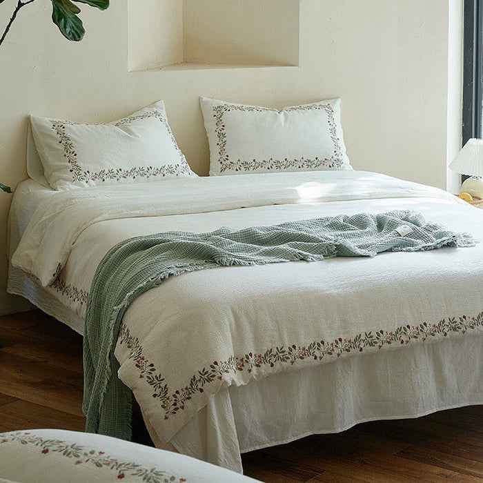 Amara Floral Embroidered Bedding Set | Classic Bedding | Ever Lasting