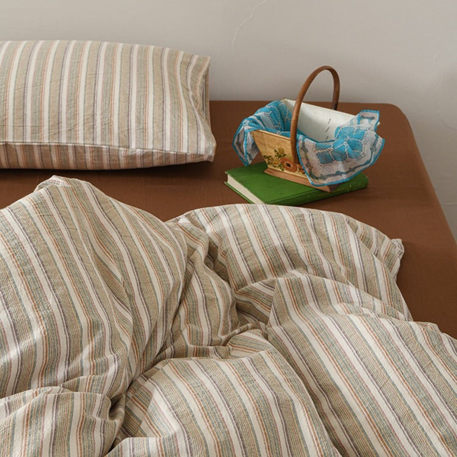 Ava Vintage Striped Cotton Bedding Set | Cozy Bedding | Ever Lasting