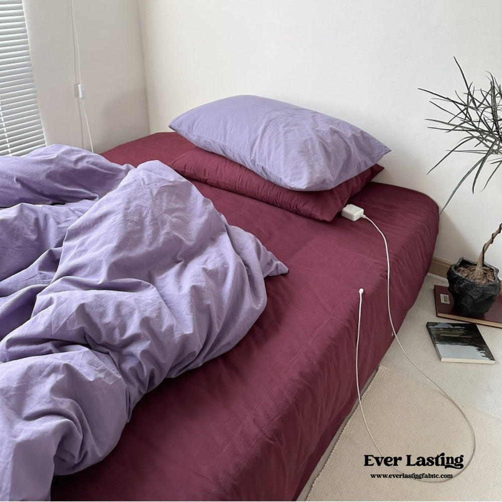 Berry Crush Washed Cotton Bed Sheets | Cozy Sheets | Ever Lasting