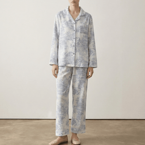 French Cottage Long Sleeves and Pants Cotton Pajama Set | Cozy ...