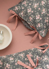 Celia Ribbon Bow Tie Floral Bedding Set | Calm Bedding | Ever Lasting