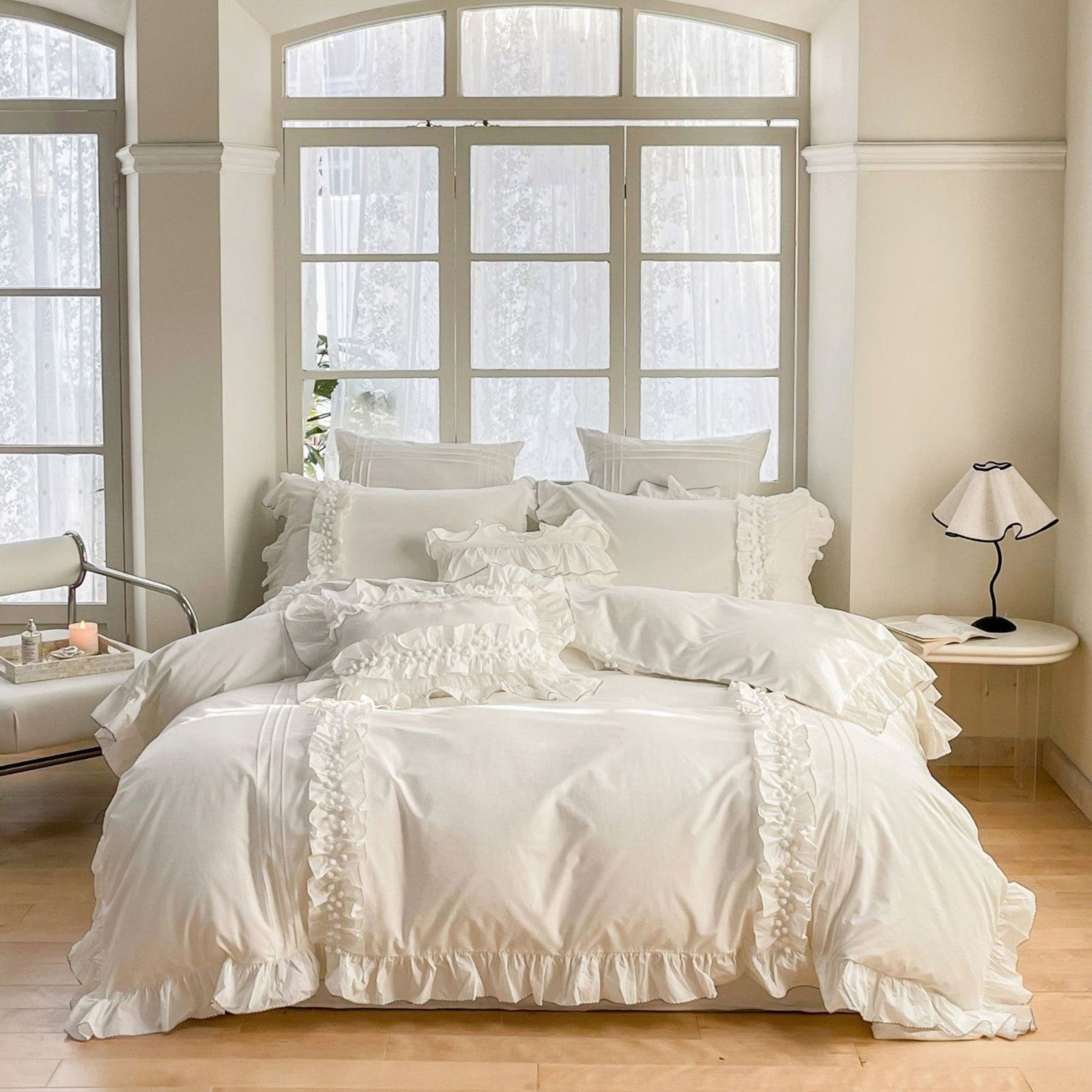 Clémence French Cottage Lace Bedding Set | Ruffled Bedding | Ever Lasting