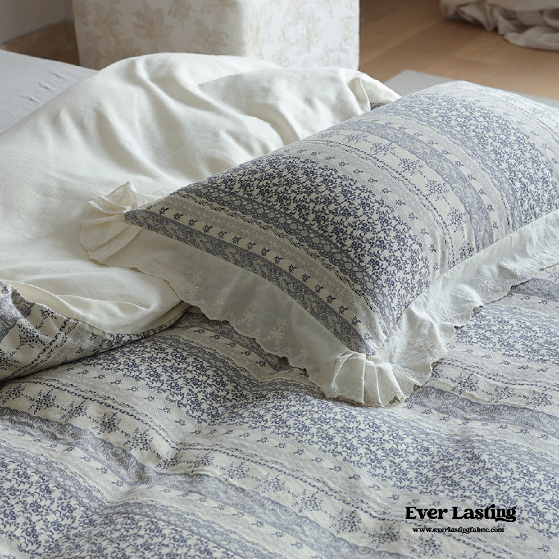Colette French Double Gauze Bedding Set | Luxury Bedding |Ever Lasting