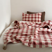 Cozy Plaid Wool Throw Blanket | Vintage Throw | Ever Lasting