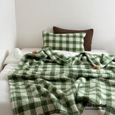 Cozy Plaid Wool Throw Blanket | Vintage Throw | Ever Lasting