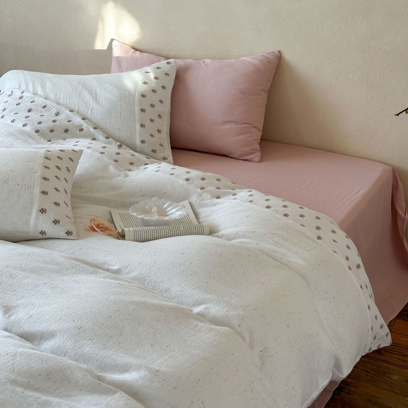 Delilah Floral Double Gauze Bedding Set | Pure Bedding | Ever Lasting