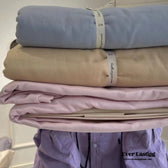 DUO Double Layer Cotton Bedding Bundle | Solid Duvet Cover | Ever Lasting