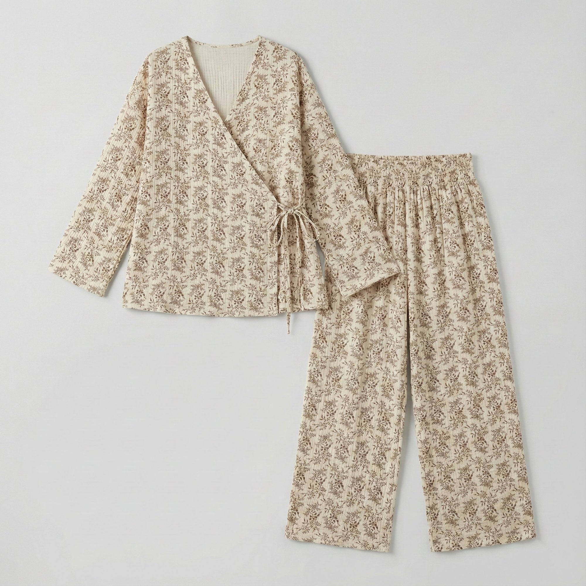 Esme Cotton Yarn Pajama Set | Soft Cotton Sleepwear | Ever Lasting