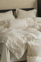 French Linen Cotton Embroidered Floral Bedding Set | Bedroom Essentials ...