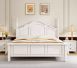 French Solid Wood White Bed Frame | Cottagecore Aesthetic Beds | Ever ...