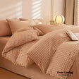 Fresh Plaid Washed Cotton Bedding Set | Duo Color Bedding | Ever Lasting