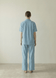 Lino Natural Texture Unisex Cotton Set in Soft Water Blue | Ever Lasting