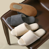 Open Toe Cotton House Slipper | Modern White Slipper | Ever Lasting
