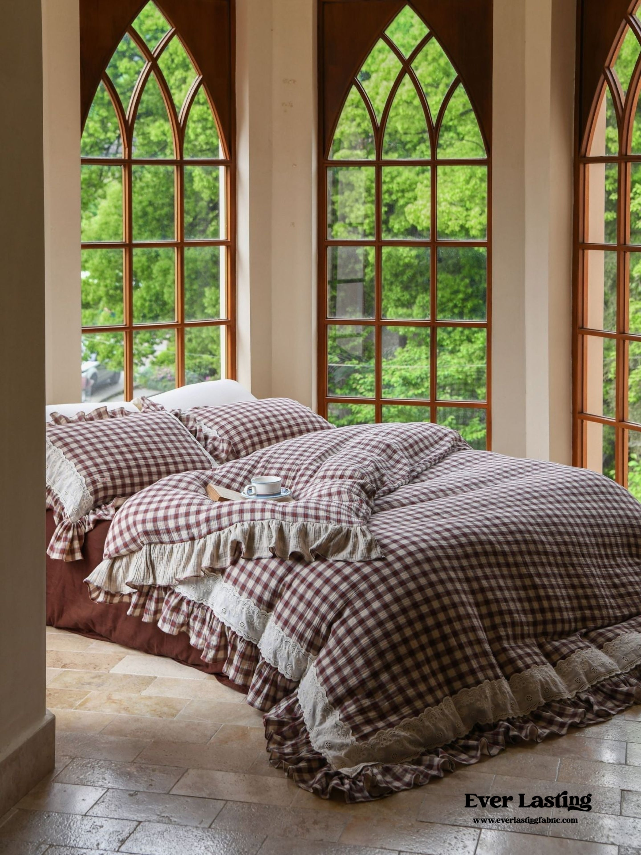 Stripe Ruffle Lace Bedding Bundle | Best Stylish Bedding | Ever Lasting