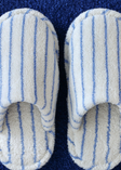 Striped Cotton White House Slippers | Modern Slippers | Ever Lasting
