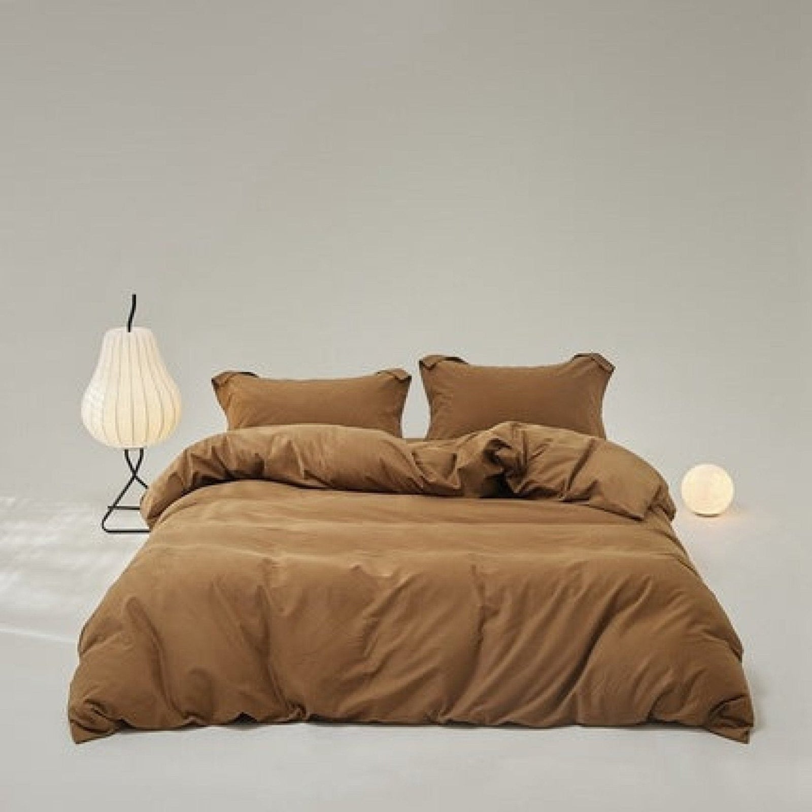 Luxury Solid Brown Cotton Bedding Set | Best Bedding | Ever Lasting