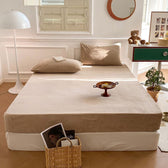 Velvet Fitted Sheet | Solid Bed Sheet | Ever Lasting Fabric