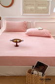Velvet Fitted Sheet | Solid Bed Sheet | Ever Lasting Fabric