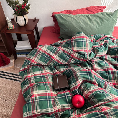 Vintage Red Plaid Bedding Set | Best Bedding | Ever Lasting